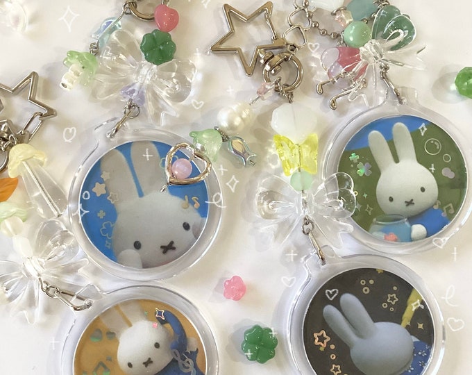 Bunny Deco Keychains - Etsy