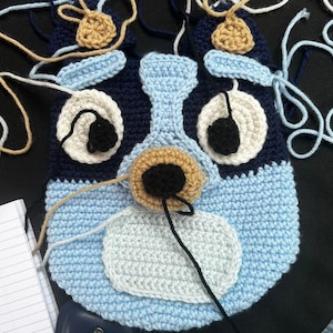 Bluey Crochet Pattern, DIGITAL PATTERN, Puppy Dog, Backpack Pattern ...