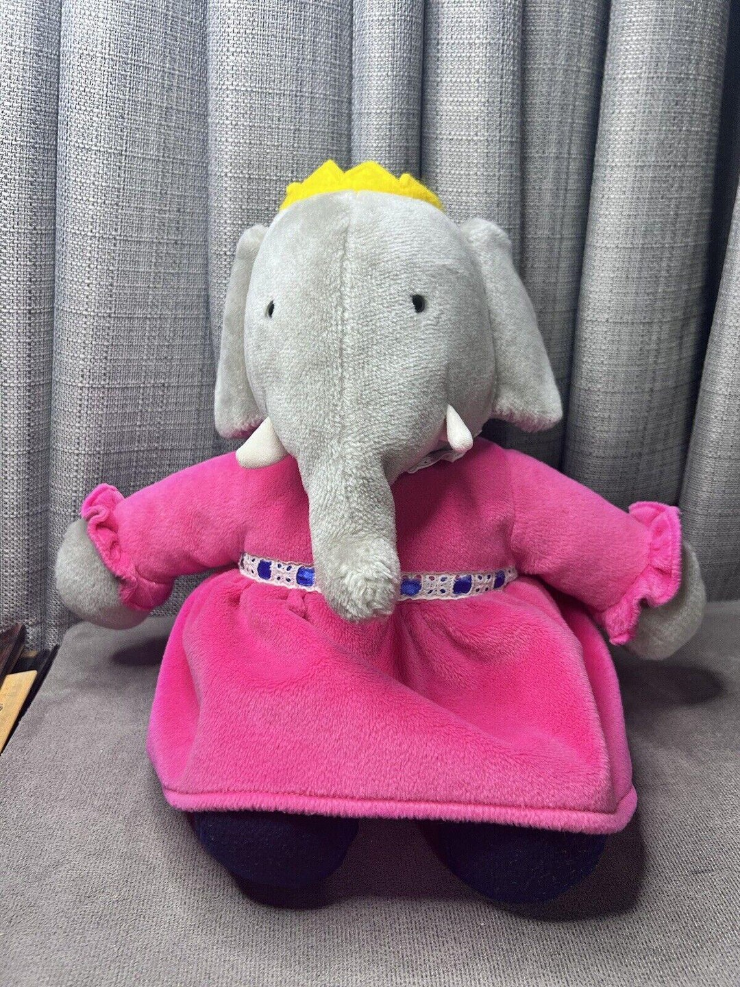 VTG Gund Babar Queen Celeste 1989 Plush Elephant 19 Inch Stuffed Animal ...