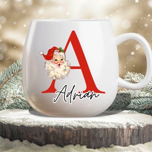 Vintage Santa Red Christmas Alphabet PNG, Individual Letters, 26 Red ...