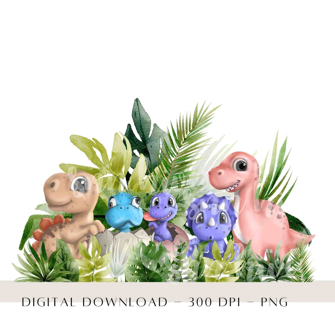 Baby Dinosaurs PNG, Kids Animals Sublimation PNG, Tyrannosaurus Clipart ...