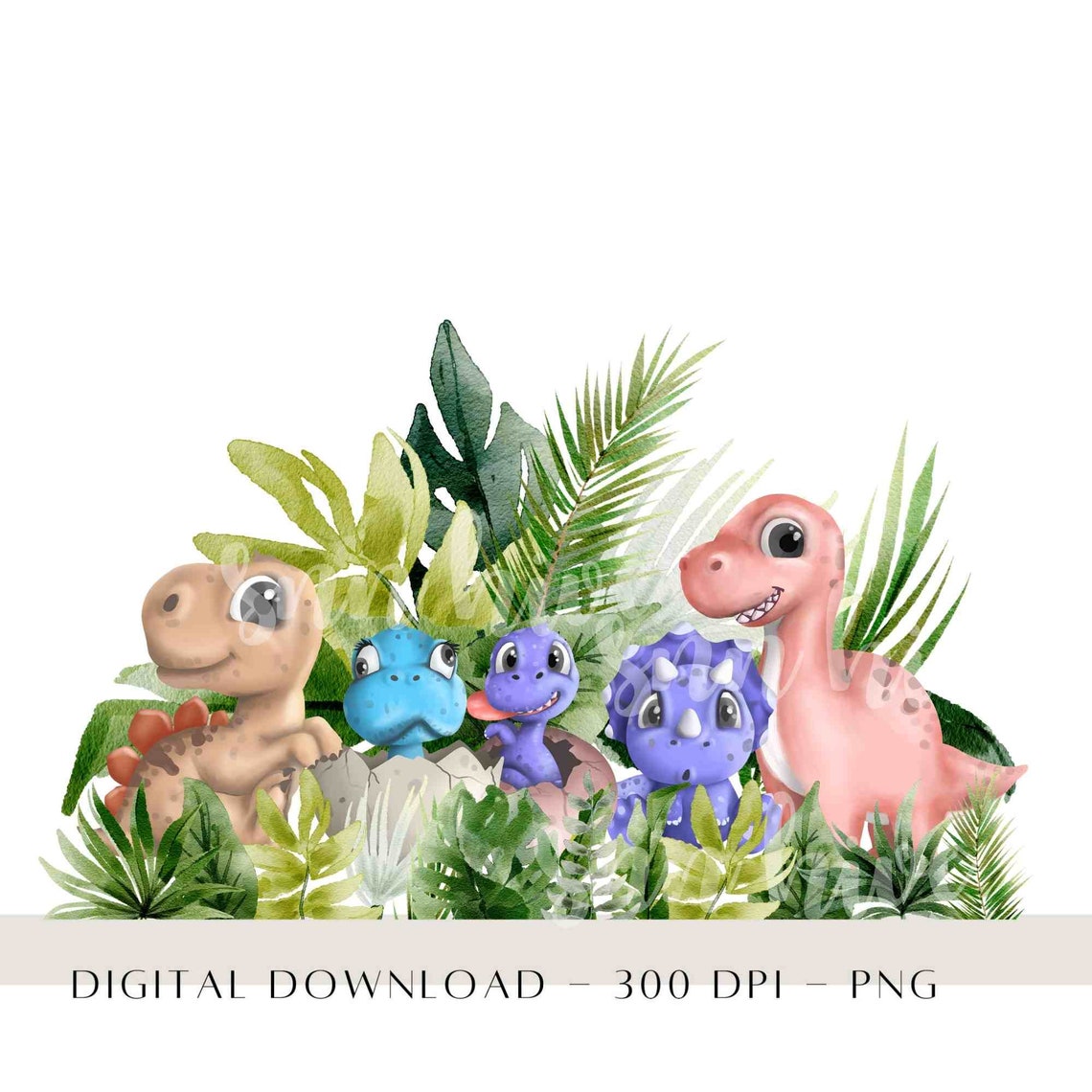 Baby Dinosaurs PNG Kids Animals Sublimation PNG - Etsy