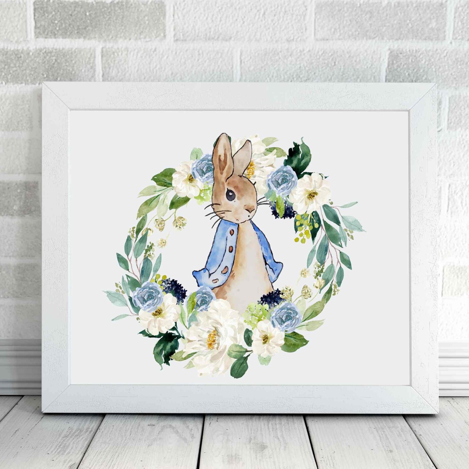 Peter Rabbit Floral PNG, Invite Card Design, Peter Rabbit Sublimation ...