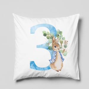 Blue Watercolour Peter Rabbit Numbers PNG, Greenery Numbers Clipart ...