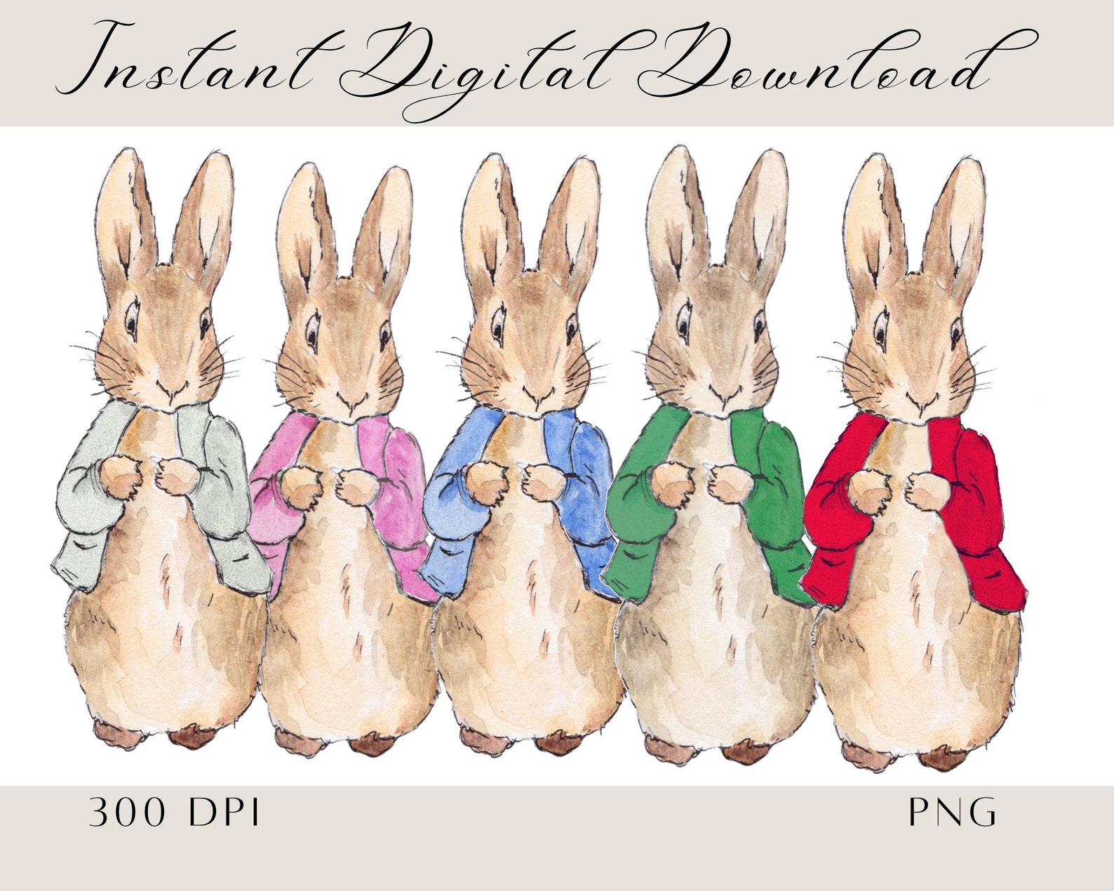 Flopsy Bunny PNG Peter Rabbit Clip Art Peter Rabbit | Etsy UK