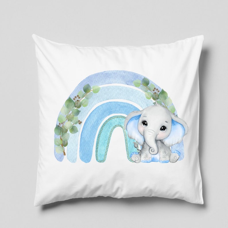 Baby Elephant Clipart, Watercolour Greenery Elephant PNG, Safari Jungle ...