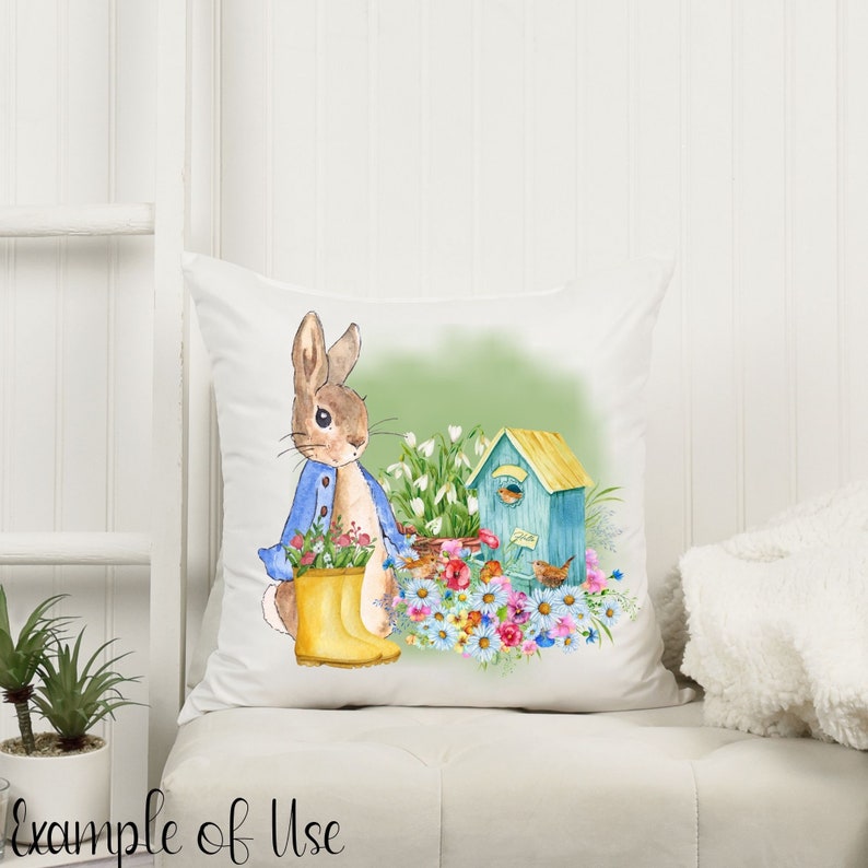 Spring Floral Gardener PNG Tulip Garden PNG Peter Rabbit - Etsy