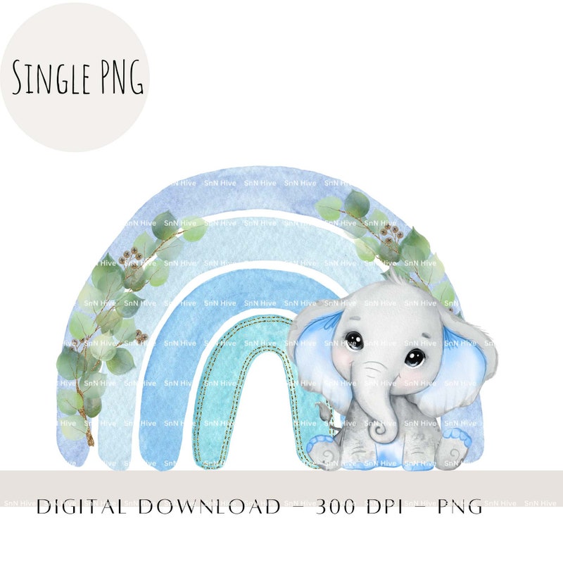 Elephant Clipart - Etsy