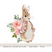 Peter Rabbit Easter PNG, Peter Rabbit Spring Floral Garden Clipart ...