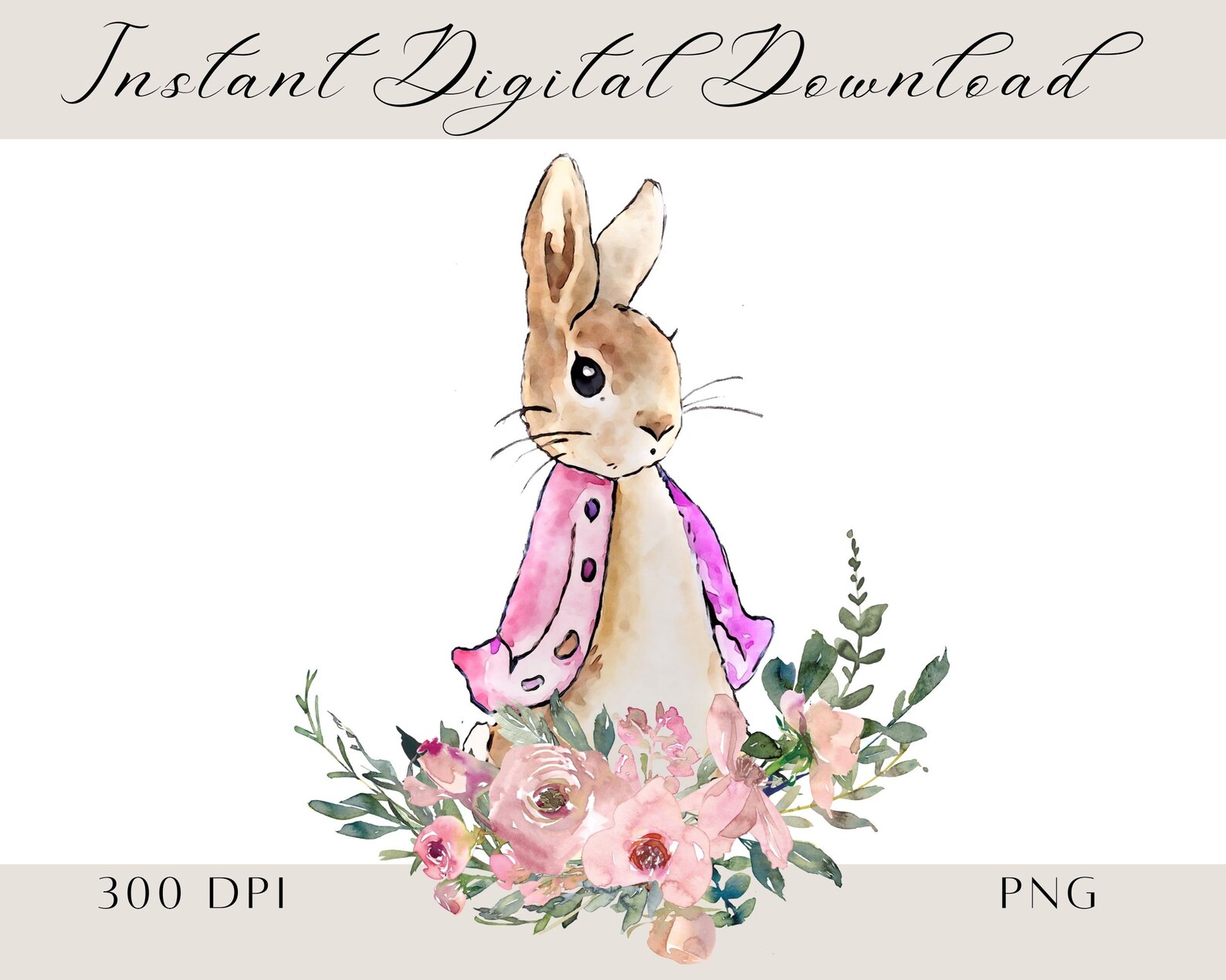 Flopsy Bunny PNG Peter Rabbit 1st Birthday PNG Peter Rabbit | Etsy