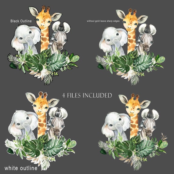 Imágenes Prediseñadas De Safari Para Baby Shower Para Imprimir