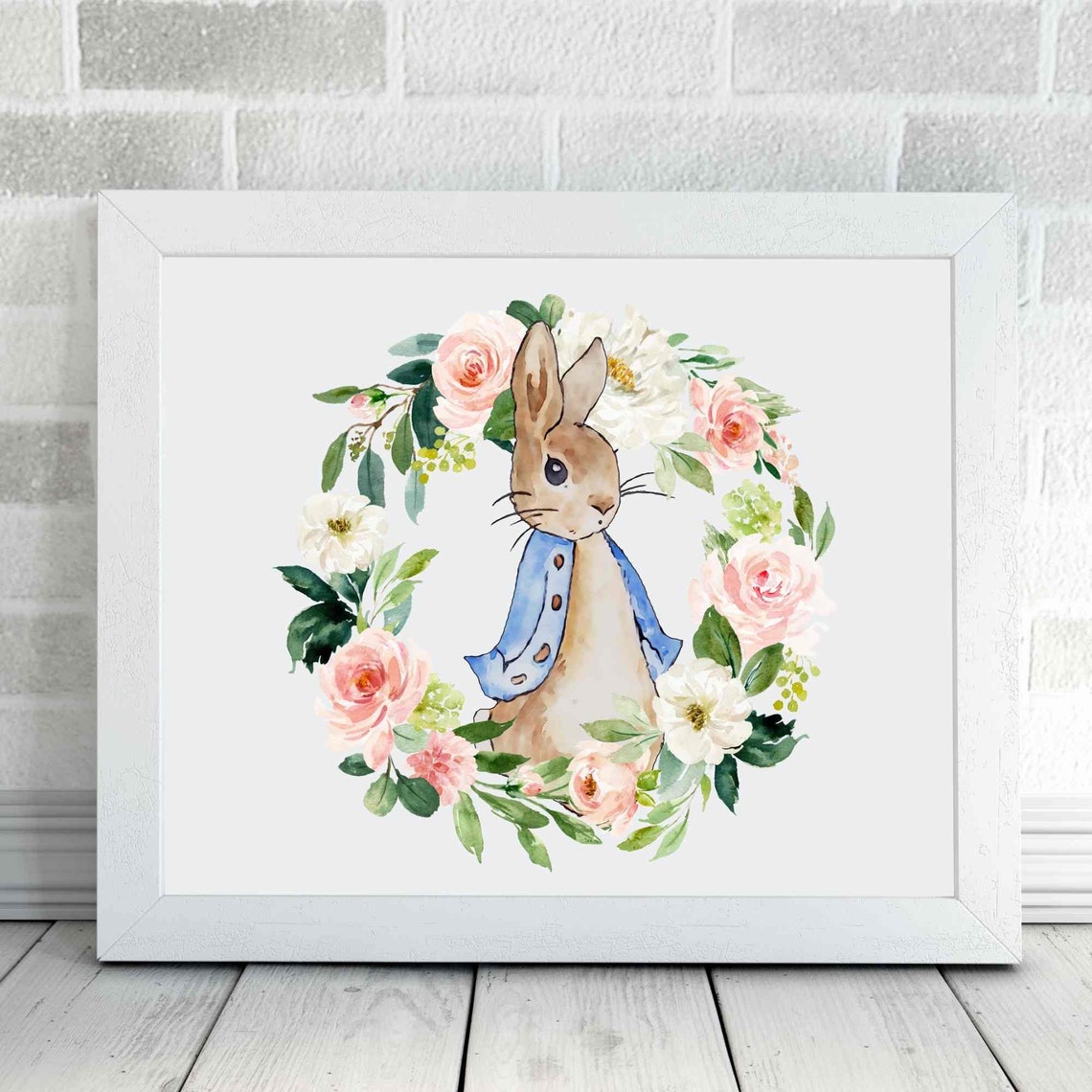 Peter Rabbit Pink Floral PNG Invite Card Design Peter Rabbit - Etsy