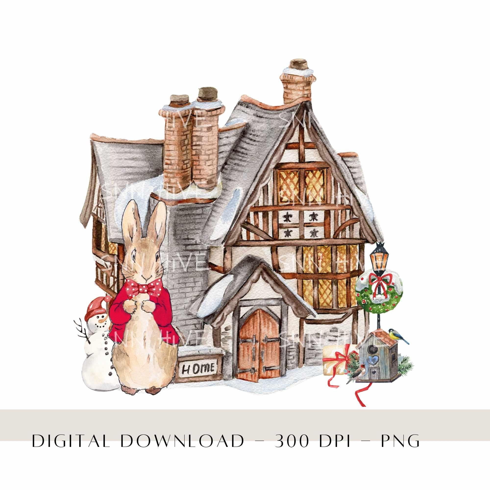 Christmas Cottage Clipart