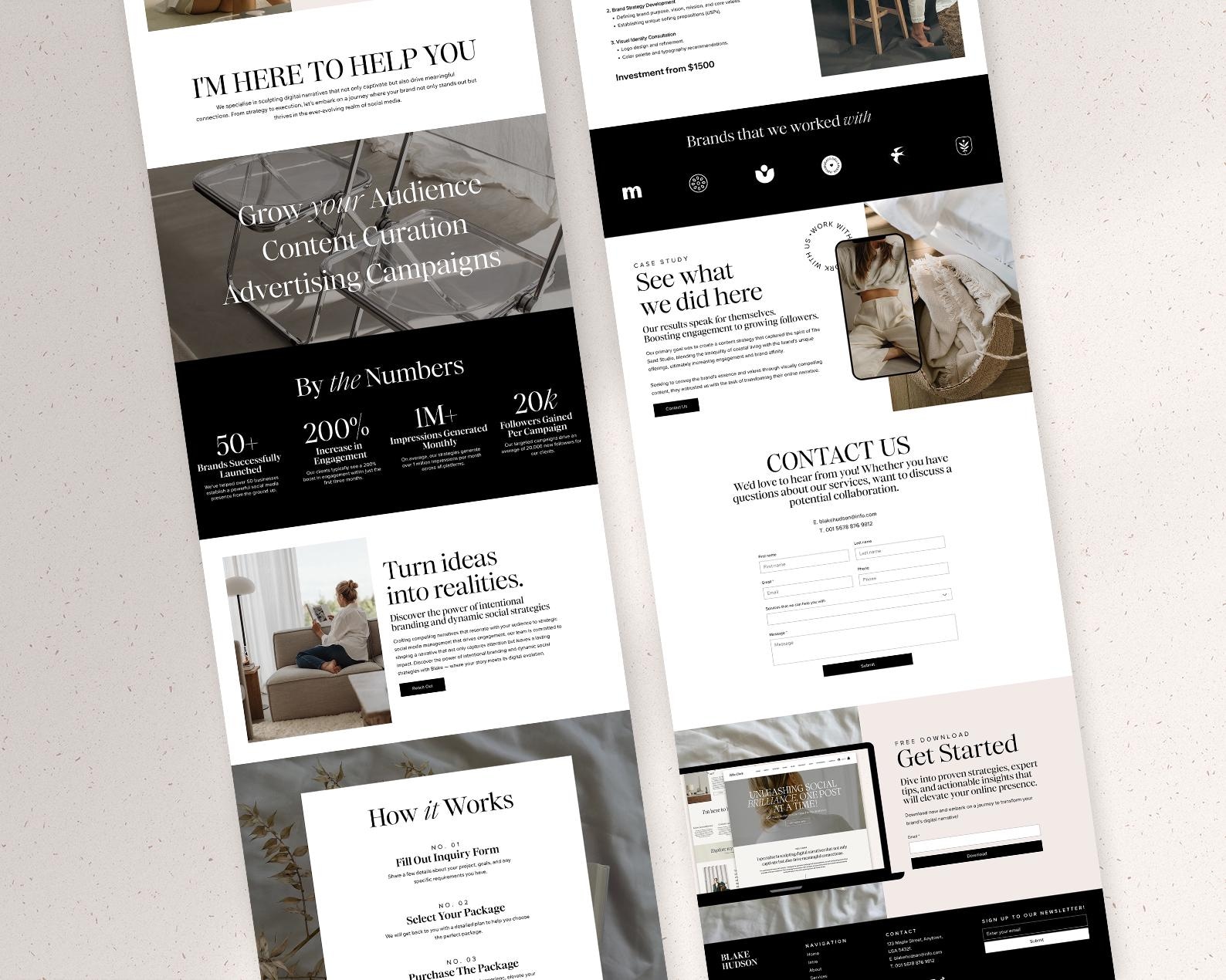 Wix Studio Social Media Manager, Wix Studio Landing Page, Wix Agency ...