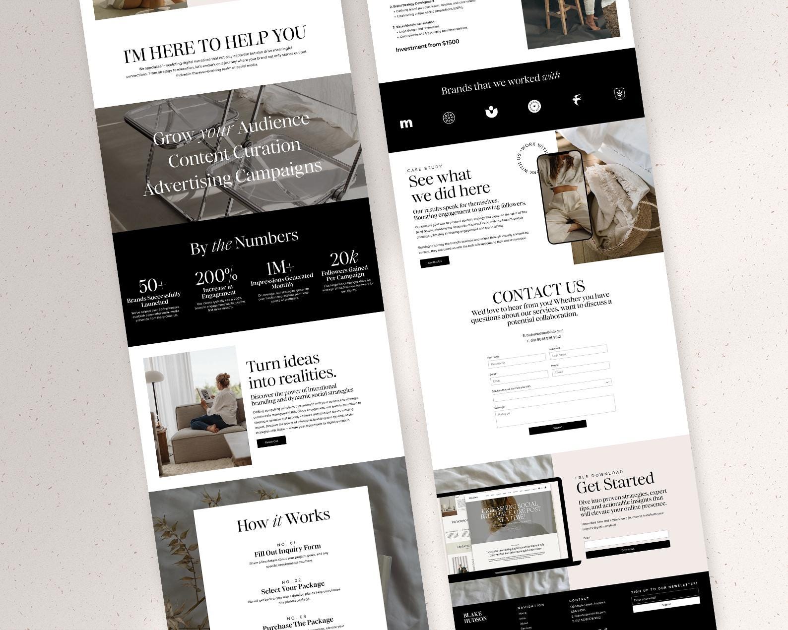 Wix Studio Social Media Manager, Wix Studio Landing Page, Wix Agency ...