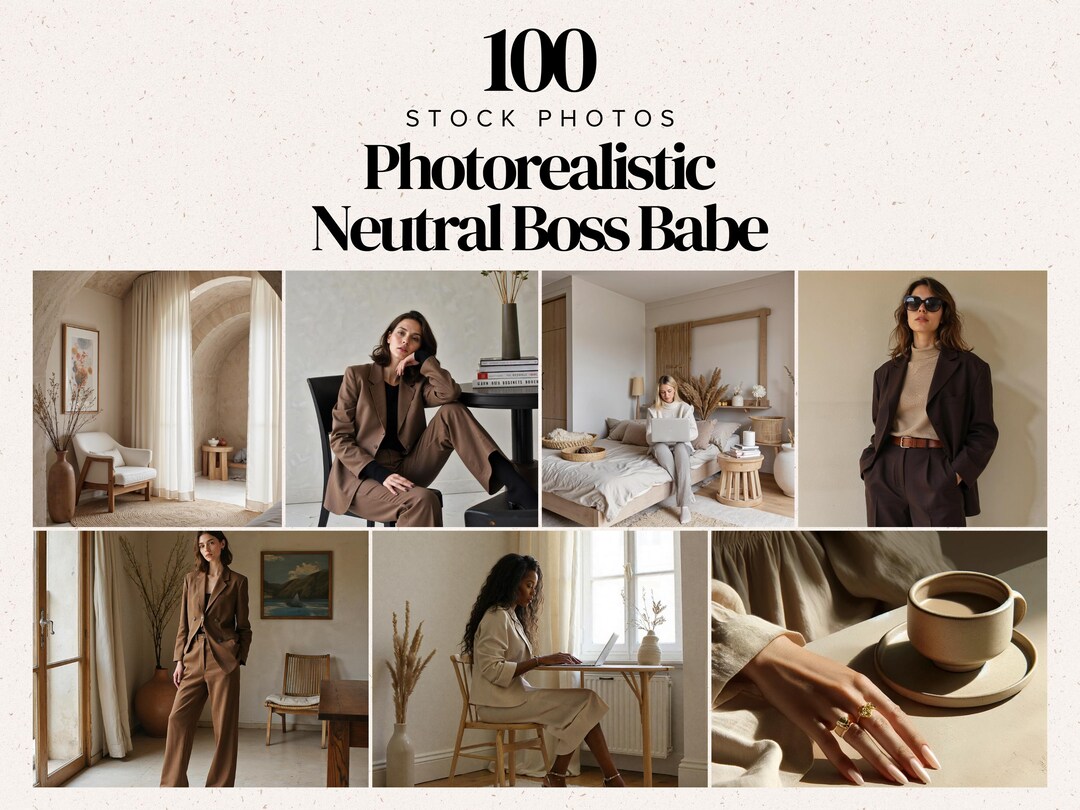 Neutral Aesthetic Stock Photos, Boss Babe Instagram, Digital Stock Photos, Faceless Digital ...