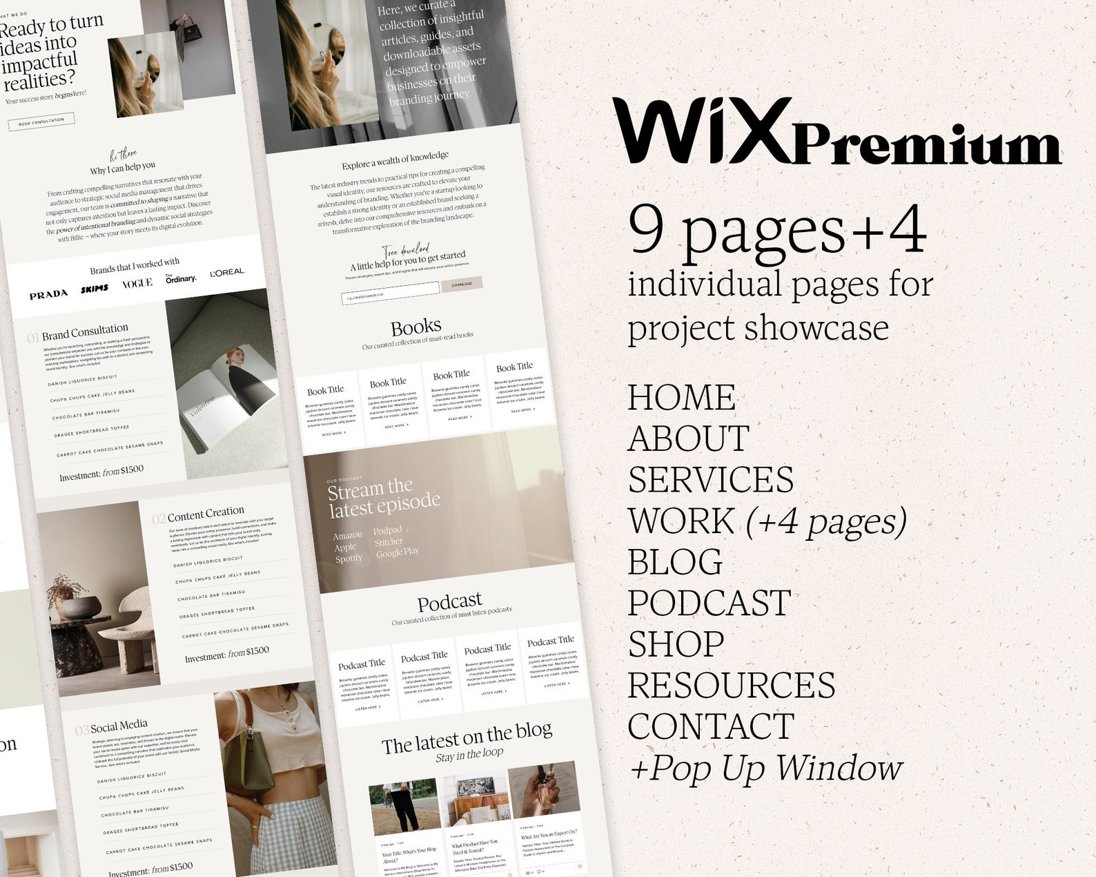 Wix Social Media Manager Template, Wix Life Coach Template, Wix Agency ...