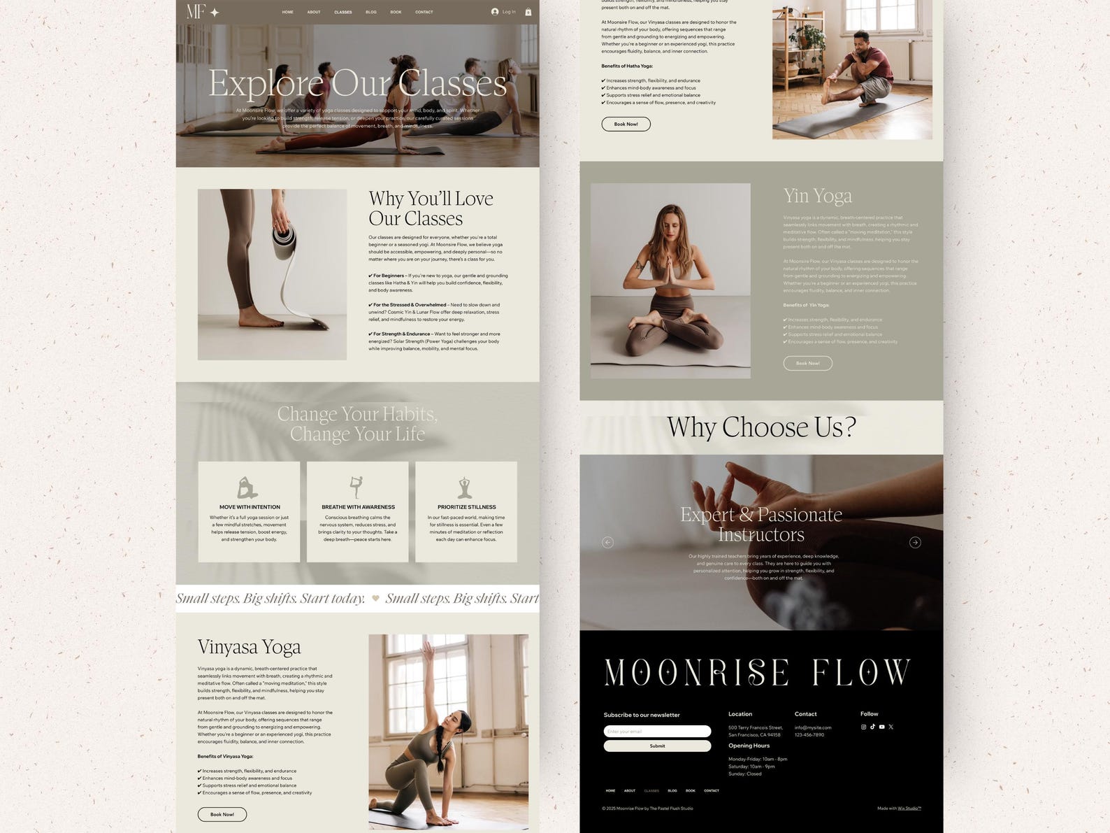Wix Studio Yoga Template, Wix Studio Pilates Template, Wix Yoga Studio ...