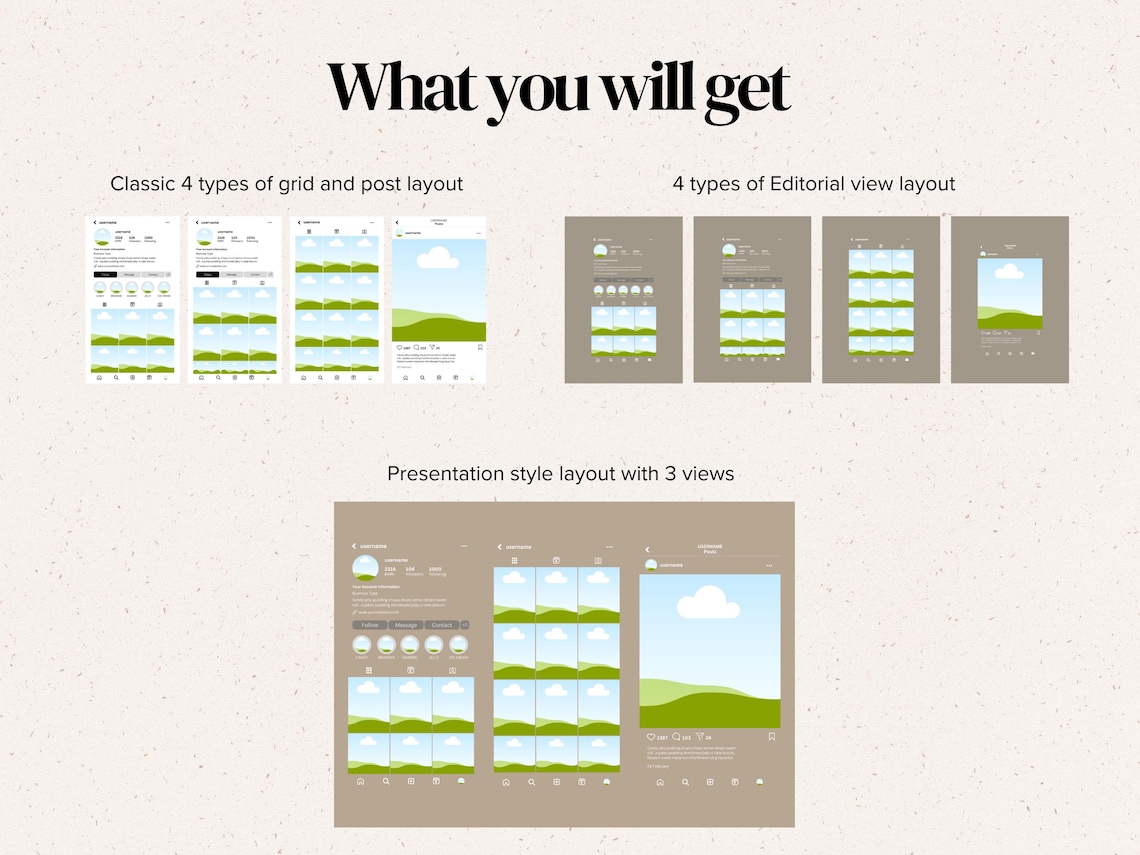 2025 Instagram Mockup Template: Canva Social Media Planner (digital ...
