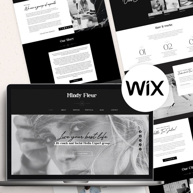 Wix Templates - Etsy