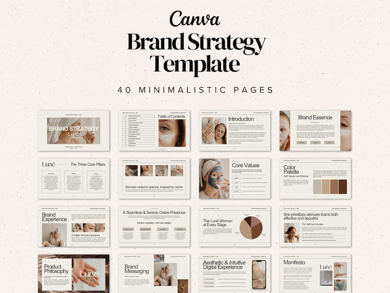 Brand Strategy Template: Canva Pitch Deck (digital Download) - Etsy