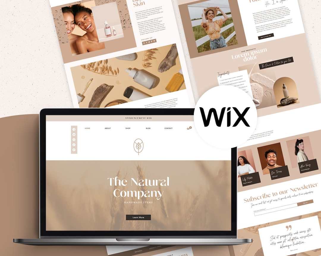 Wix Store Template, Wix Website, Minimal Website Template, Wix Template ...