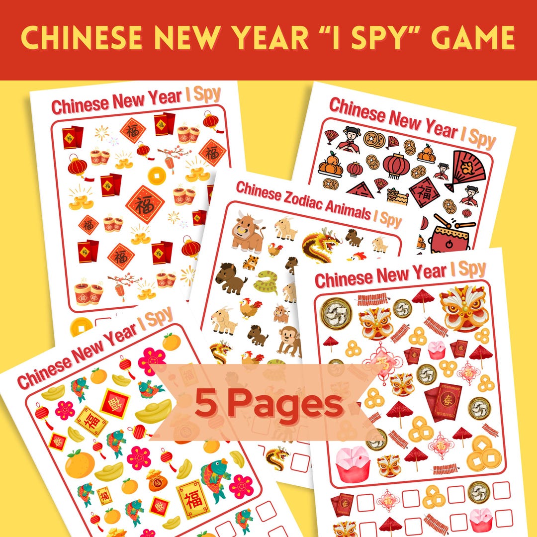Chinese New Year Activities, Chinese New Year I Spy, Scavenger Hunt ...
