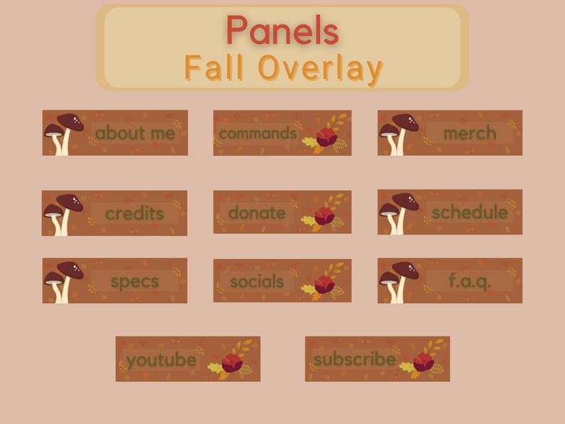 Animated Twitch Cute Fall Comfy Autumn Leaves Stream Package | Streamer ...
