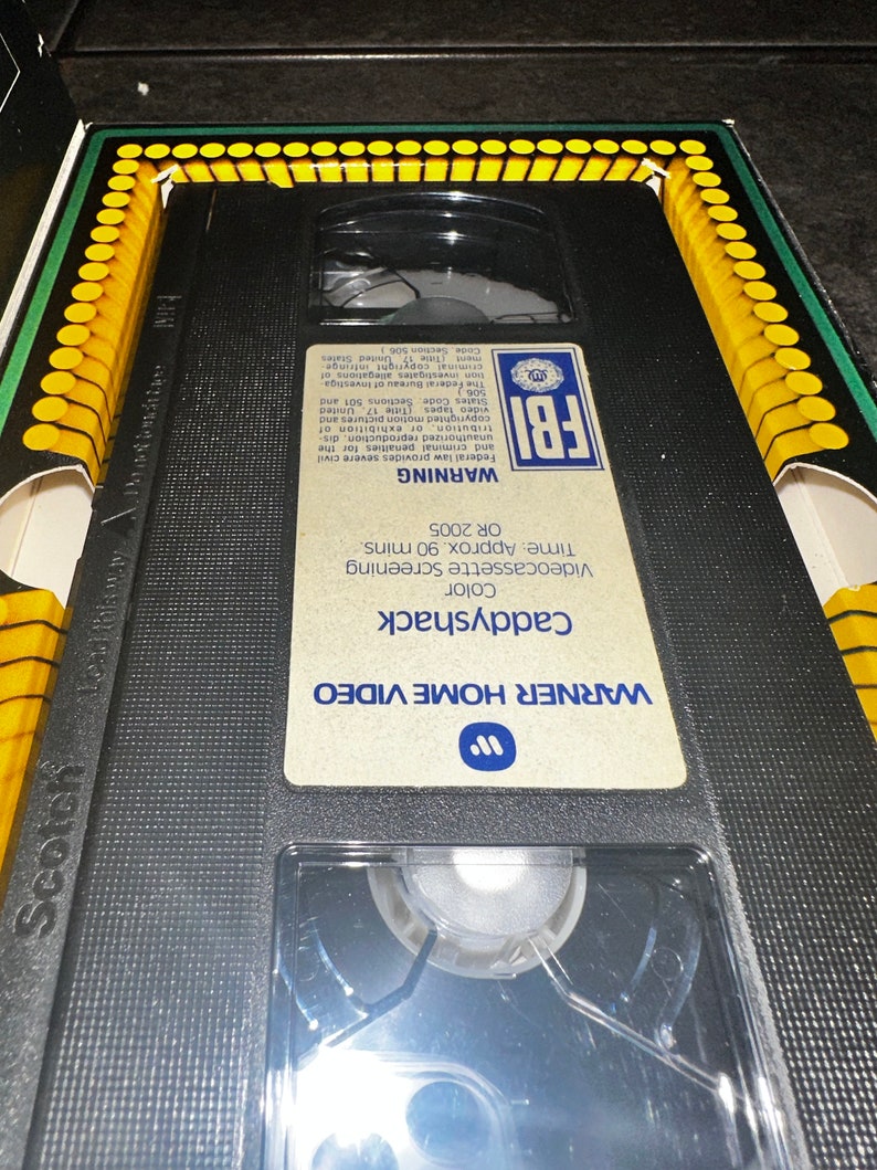 Caddy Shack 1980 Warner Home Video Orion Chevy Chase Big Box VHS Tape ...