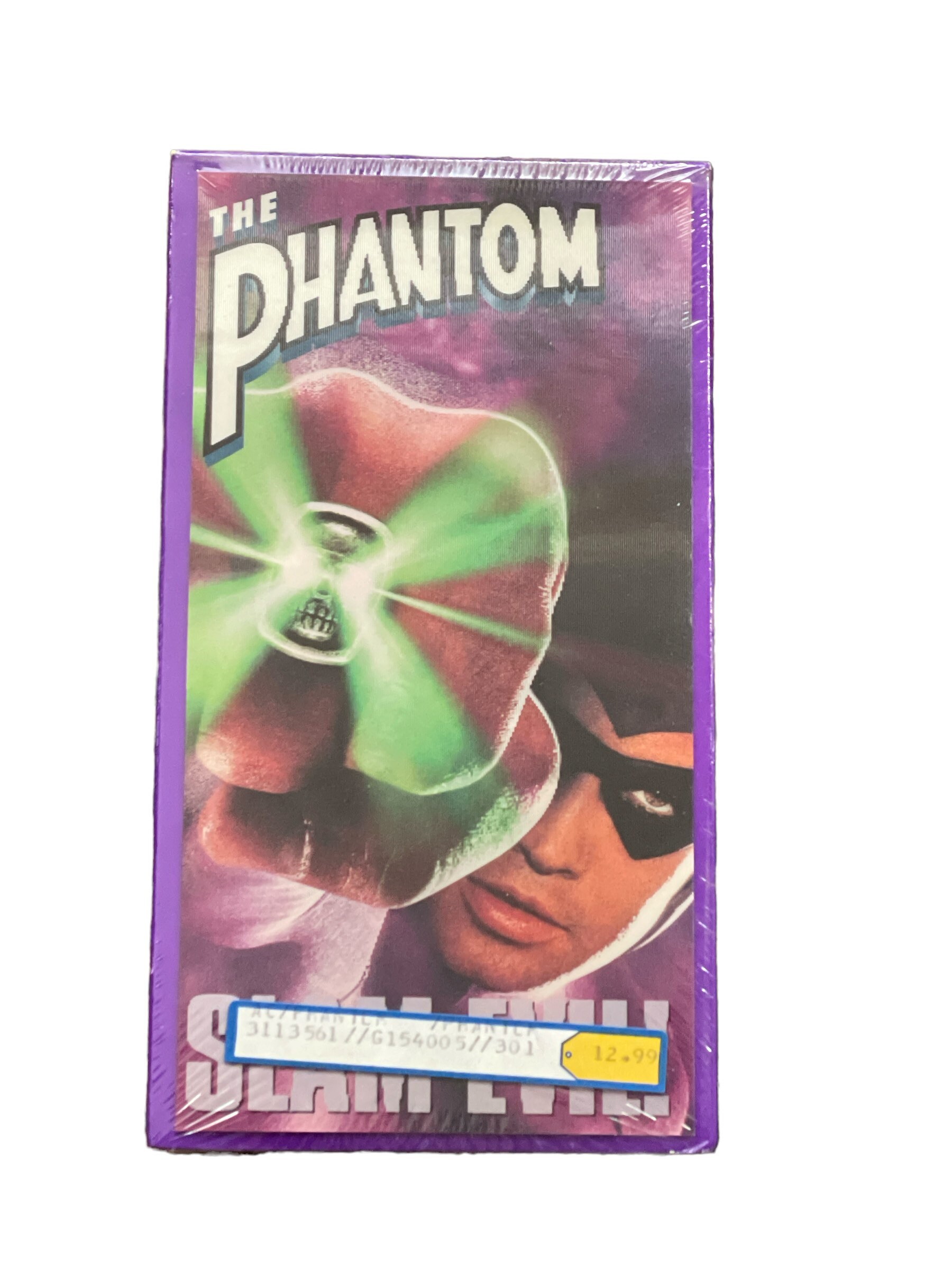 The Phantom 1996 Billy Zane Paramount Pictures Reflective Sleeve VHS ...