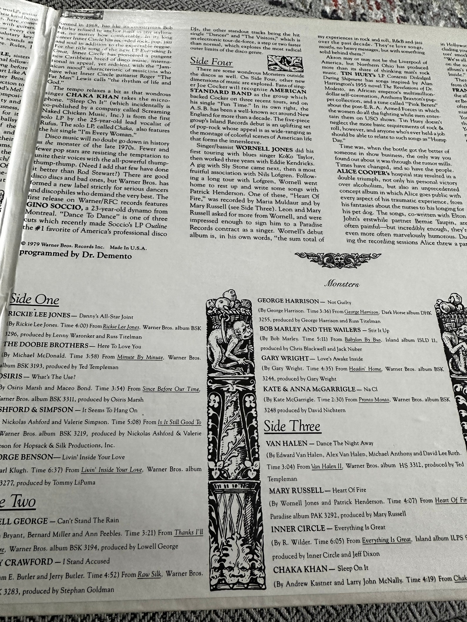 Monsters 1979 Various Artists Completion Gatefold Double LP Vinyl ...