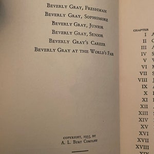 Clair Blank 1935 Beverly Gray at the World’s Fair #6 College Mystery ...