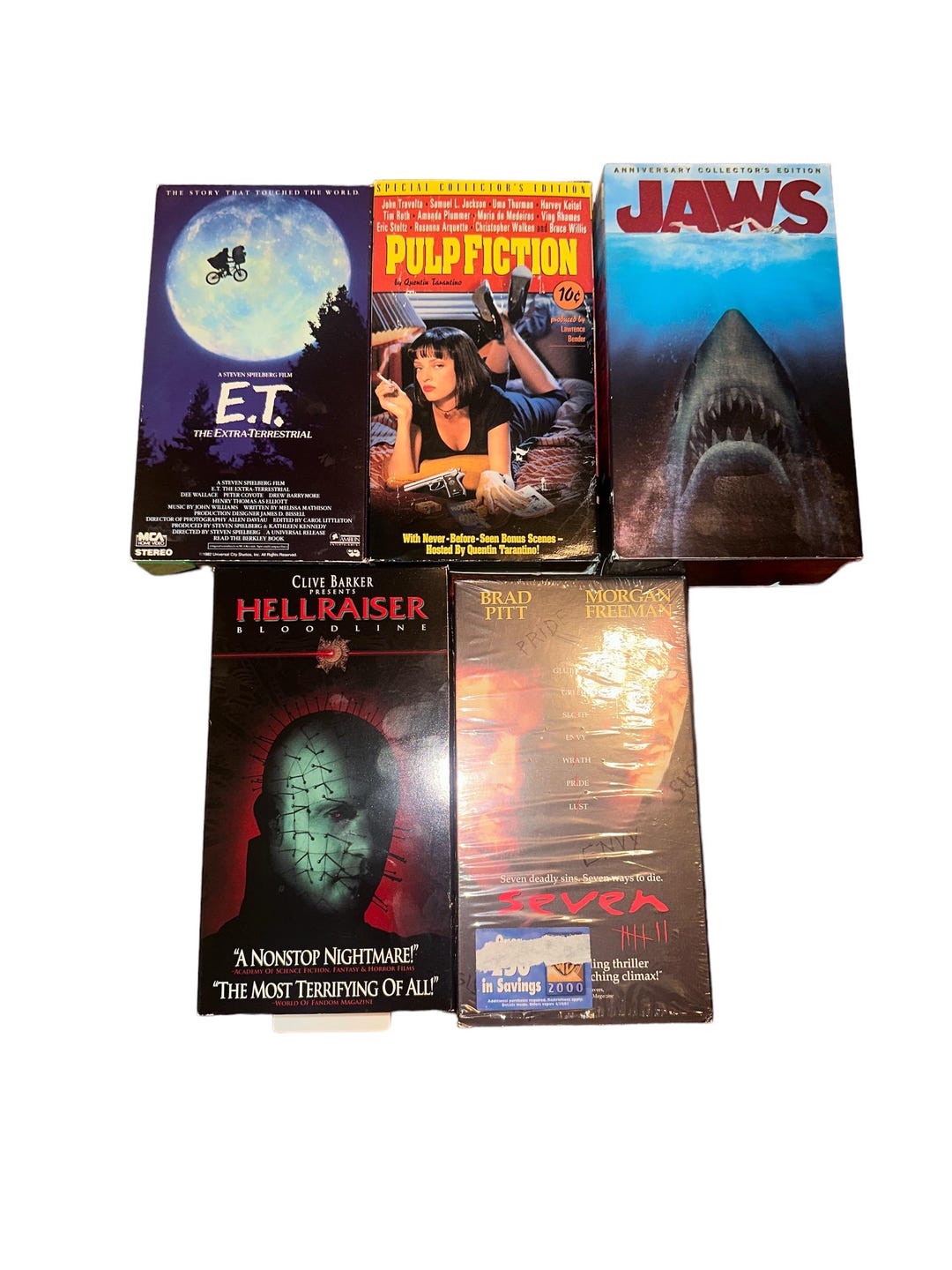 Vintage 90/00s VHS Tape Movie Lot 5 Pulp Fiction Collectors Edition ...
