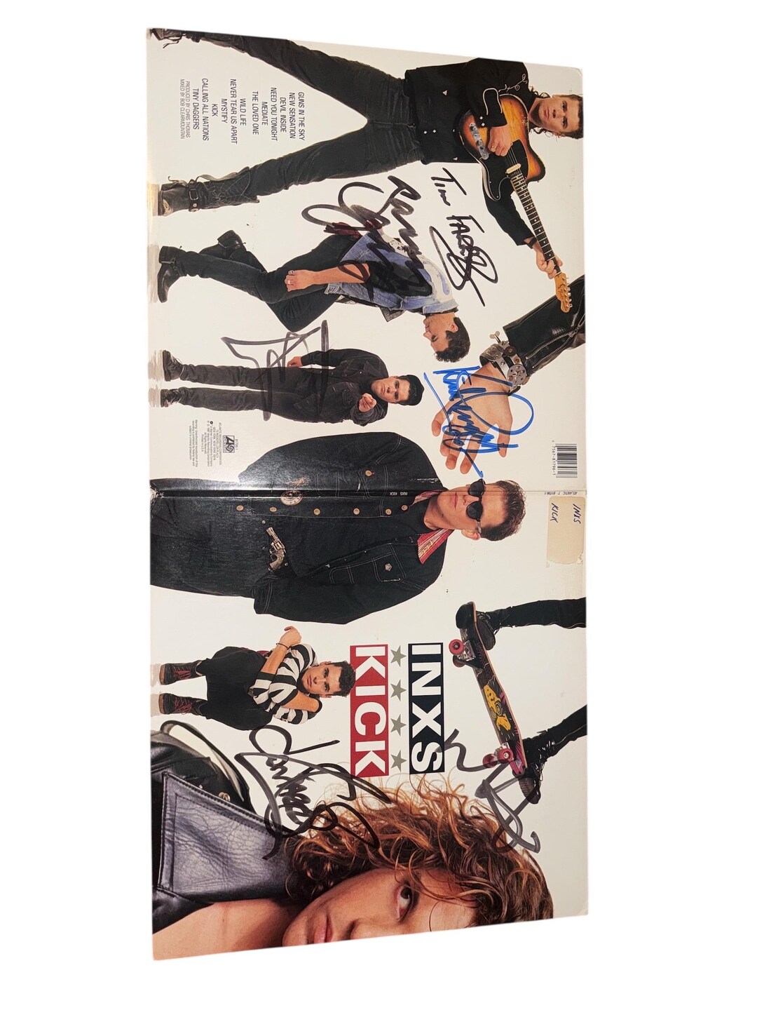 INXS 1987 Kick Atlantic 81796-1 Signed Autographed Entire Band Farris ...