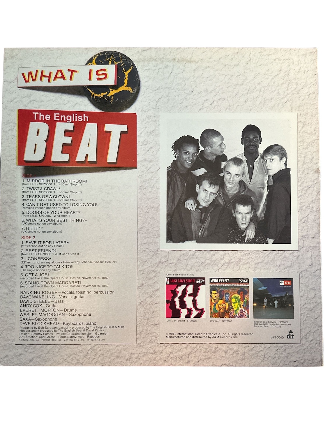 The English Beat 1983 What is Beat A&M SP-70040 LP Vinyl Record - Etsy