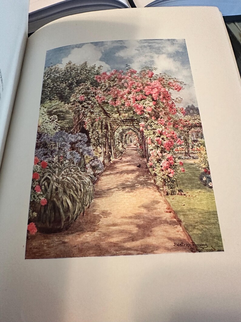 Beatrice Parsons ET Cook 1911 Gardens of England Painted Described A&C ...