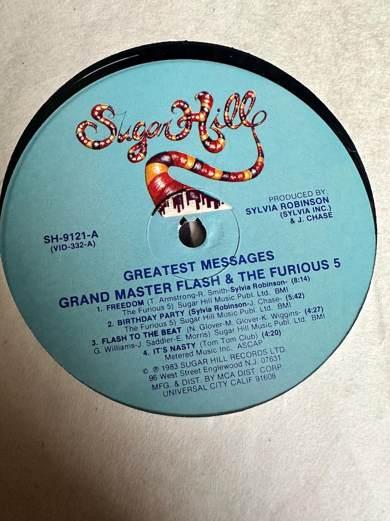 Grandmaster Flash and the Furious Five 1984 Greatest Messages LP Vinyl ...