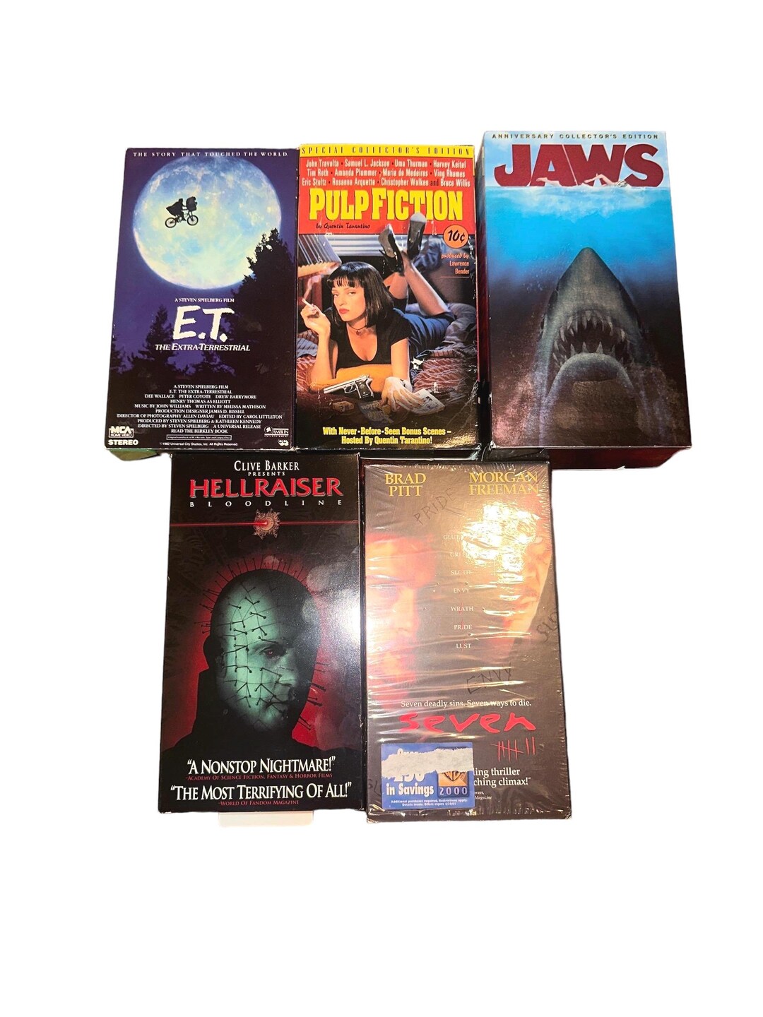 Vintage 90/00’s VHS Tape Movie Lot 5 Pulp Fiction Collectors Edition ...