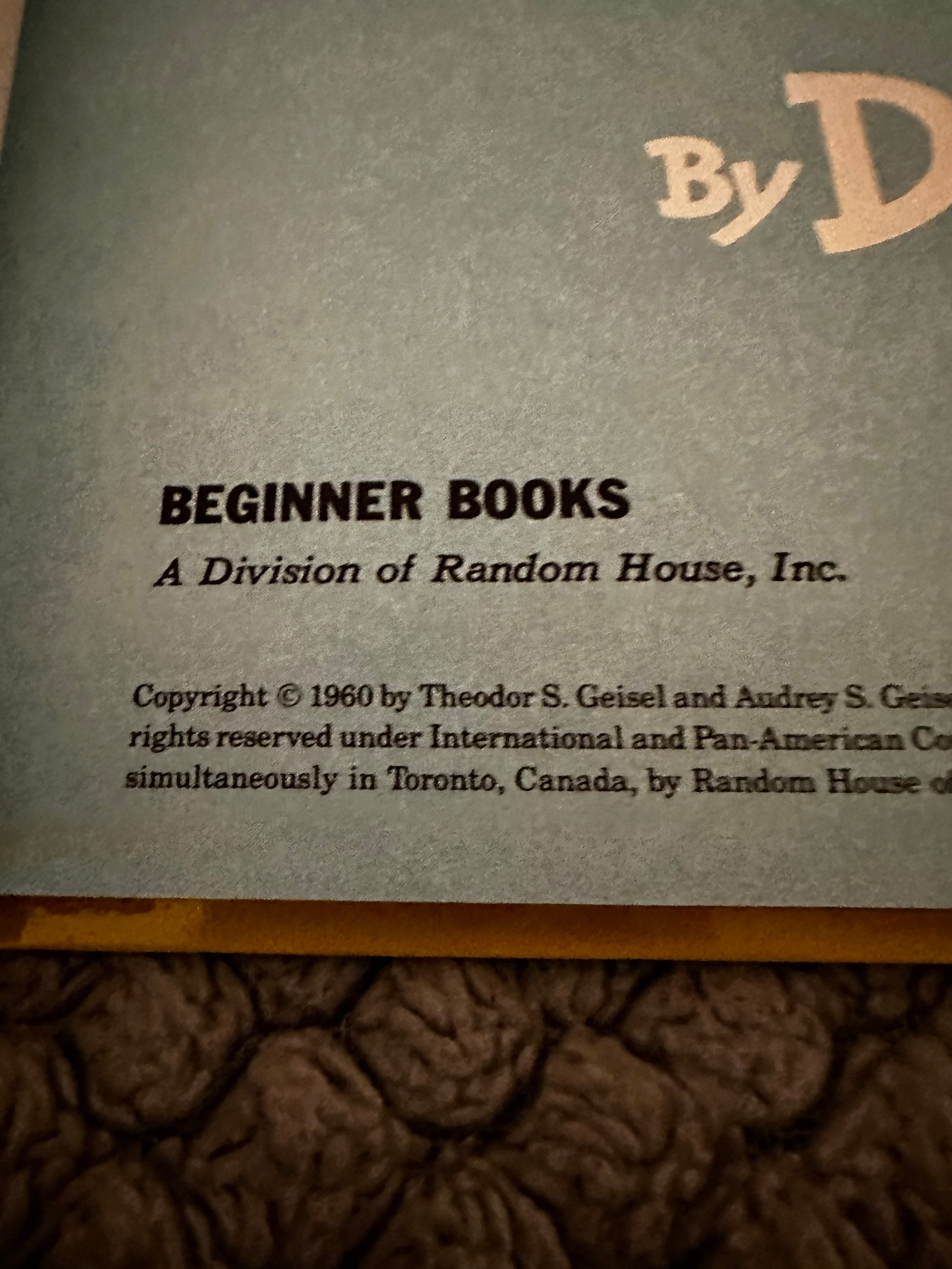 Dr Seuss 1960 1988 One Fish Two Fish Red Fish Blue Fish Hardback ...