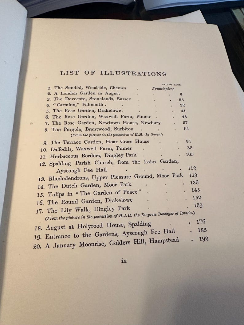 Beatrice Parsons ET Cook 1911 Gardens of England Painted Described A&C ...