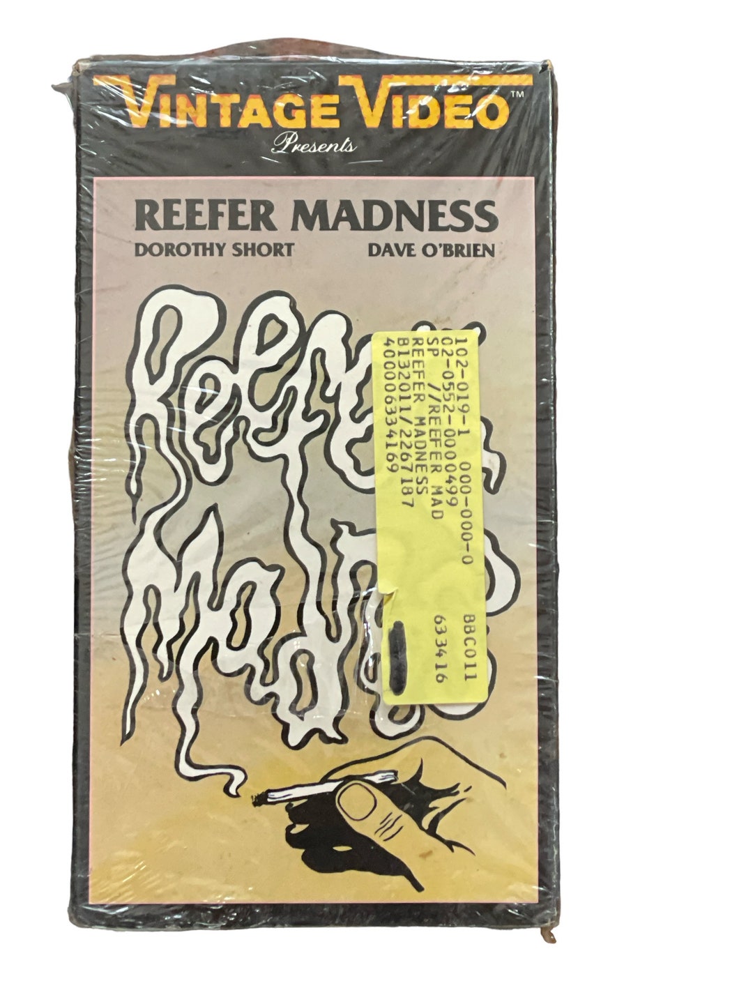 Reefer Madness 1985 Vintage Video Dorothy Short Dave O’brien VHS ...