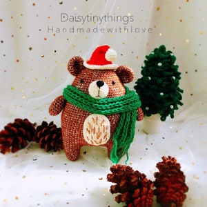 BUNDLE of 2 Crochet the Couple Christmas Bears in Woodland, Woodland ...
