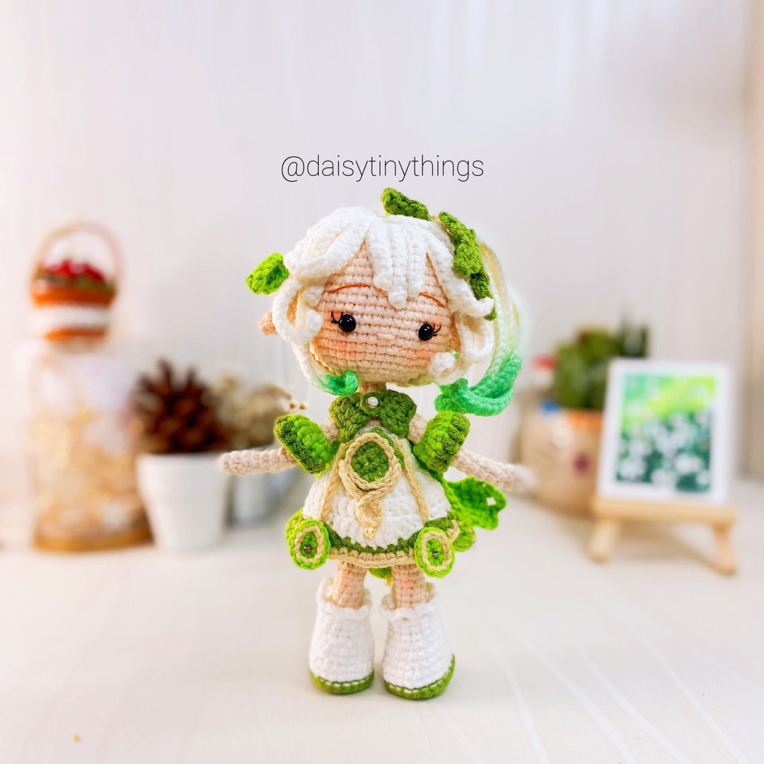 Amigurumi Nahida Chibi Doll, Amigurumi Doll PDF Pattern in English US ...