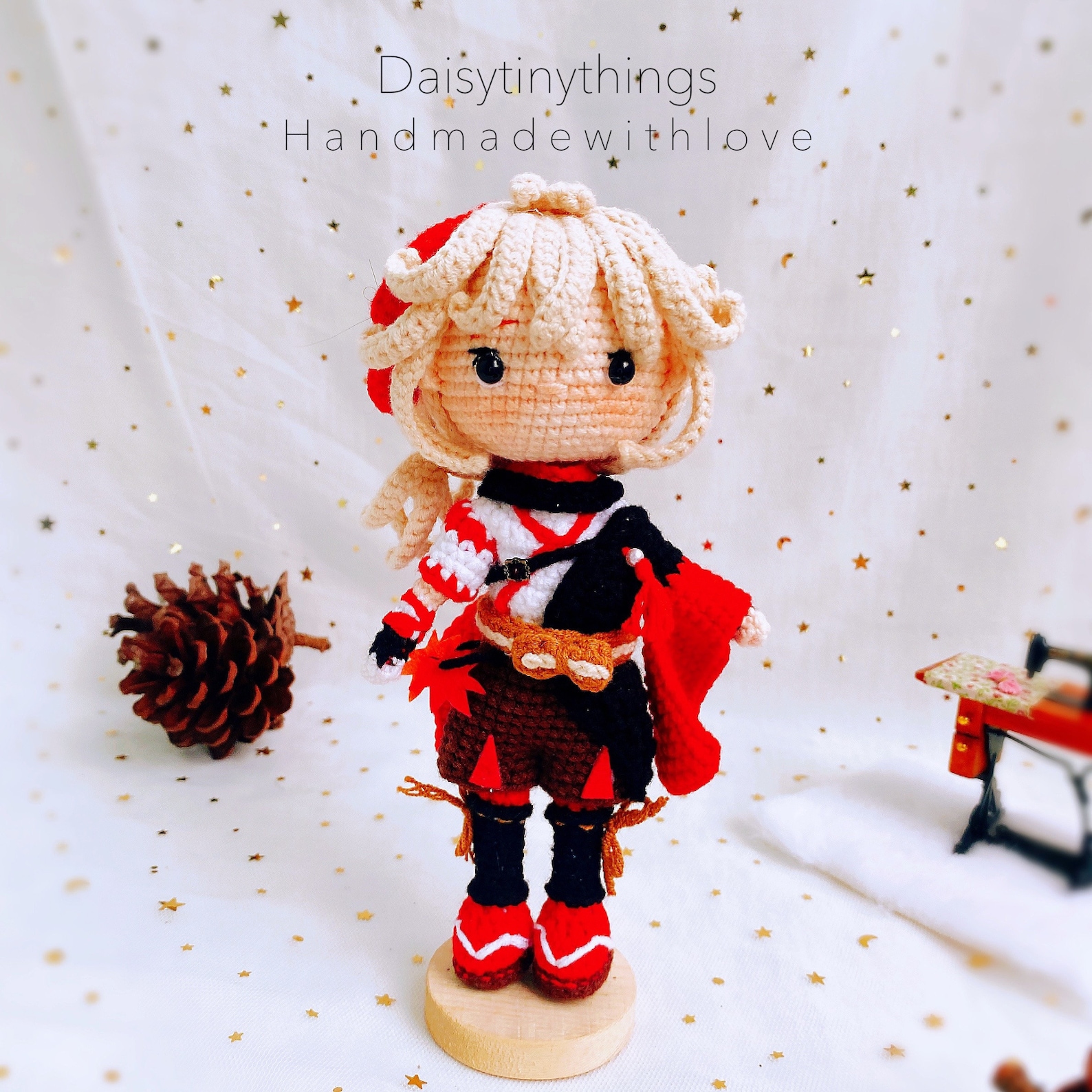 Amigurumi Kazuha Chibi Doll, Crochet Doll, Amigurumi Chibi Doll Pdf ...