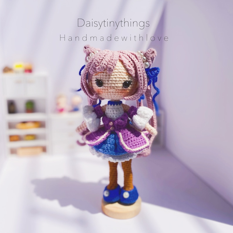 Amigurumi Keqing Chibi Doll, Crochet Doll, Amigurumi Chibi Doll Pdf ...