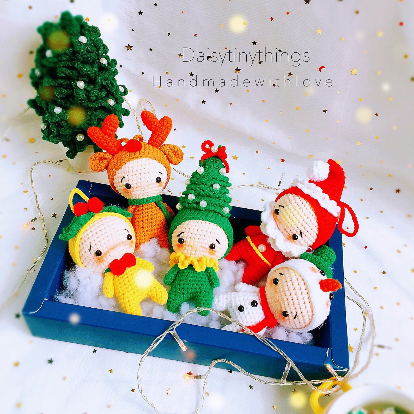 BUNDLE of 5 Crochet Christmas Ornaments Christmas - Etsy