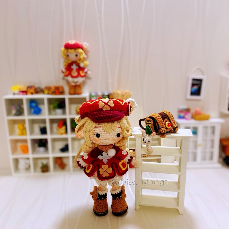 Amigurumi Klee Genshin Chibi Doll Pattern, Crochet Klee Doll PDF ...