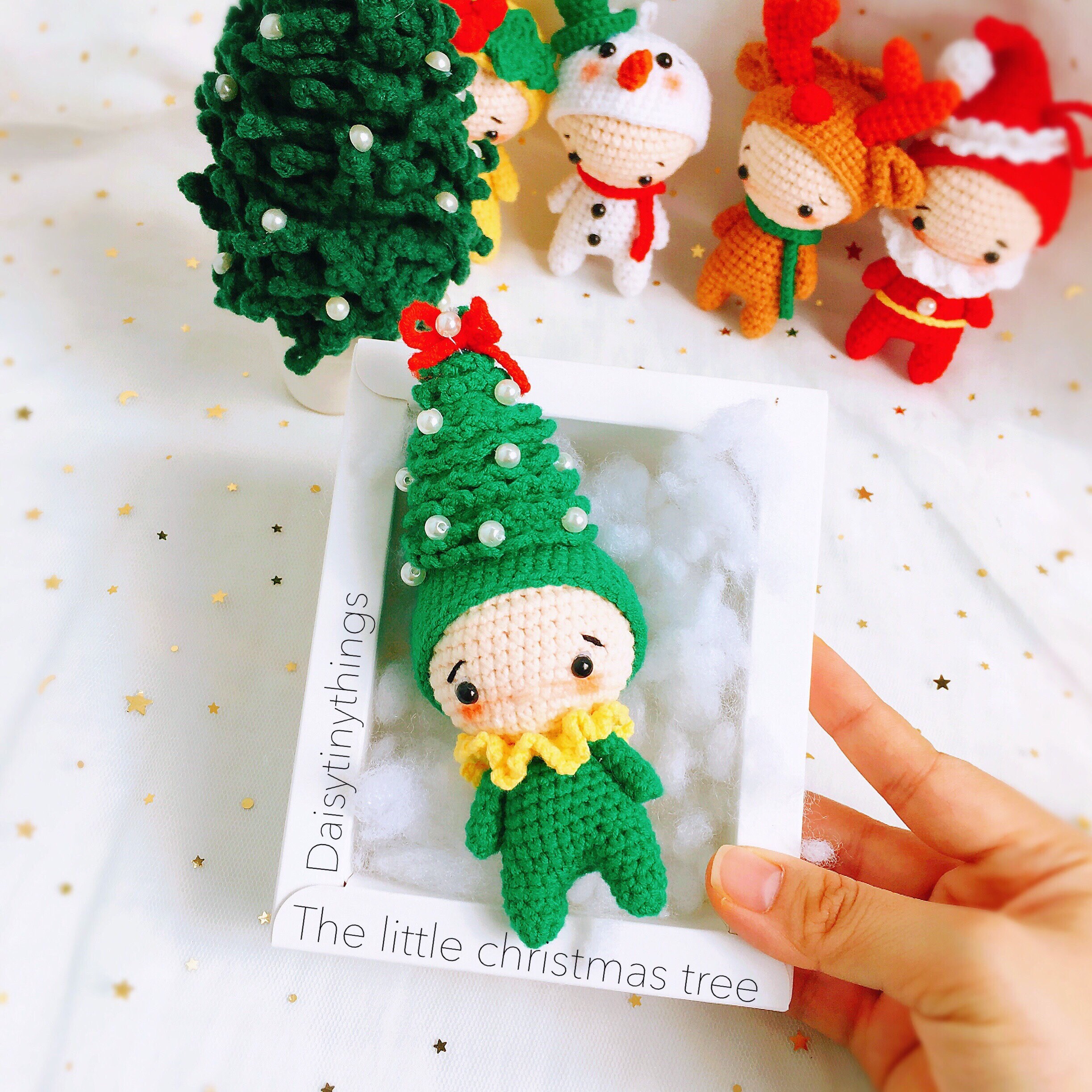 BUNDLE of 5 Crochet Christmas Ornaments Christmas - Etsy