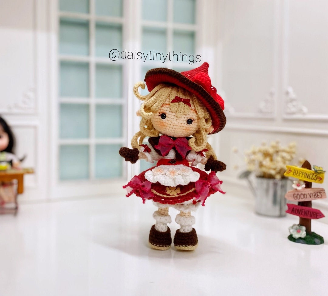 Amigurumi Klee Skin Haloween Doll Pattern, Crochet Chibi Doll PDF ...