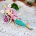Amigurumi Rosie Girl Doll, Crochet Mermaid Doll, Crochet Unicorn Doll ...